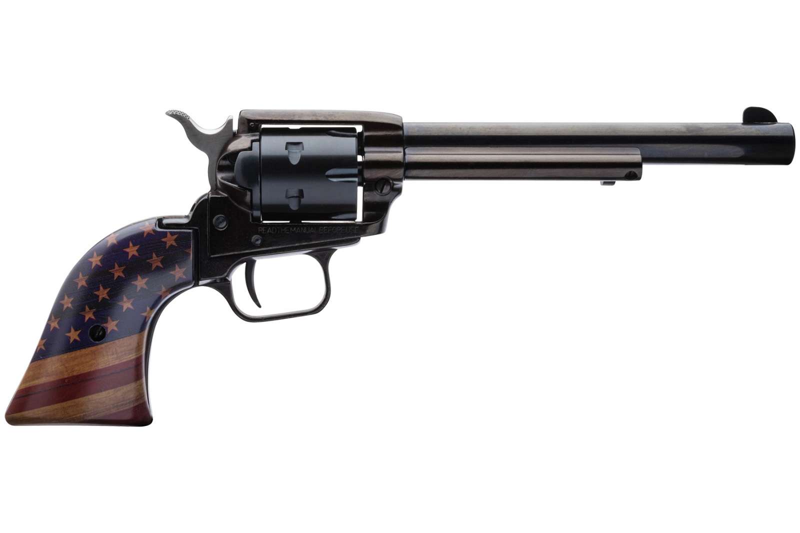 Rough Rider .22LR BK 6-1/2?? 6-RDS w/Flag Grip - Revolvers at GunBroker ...